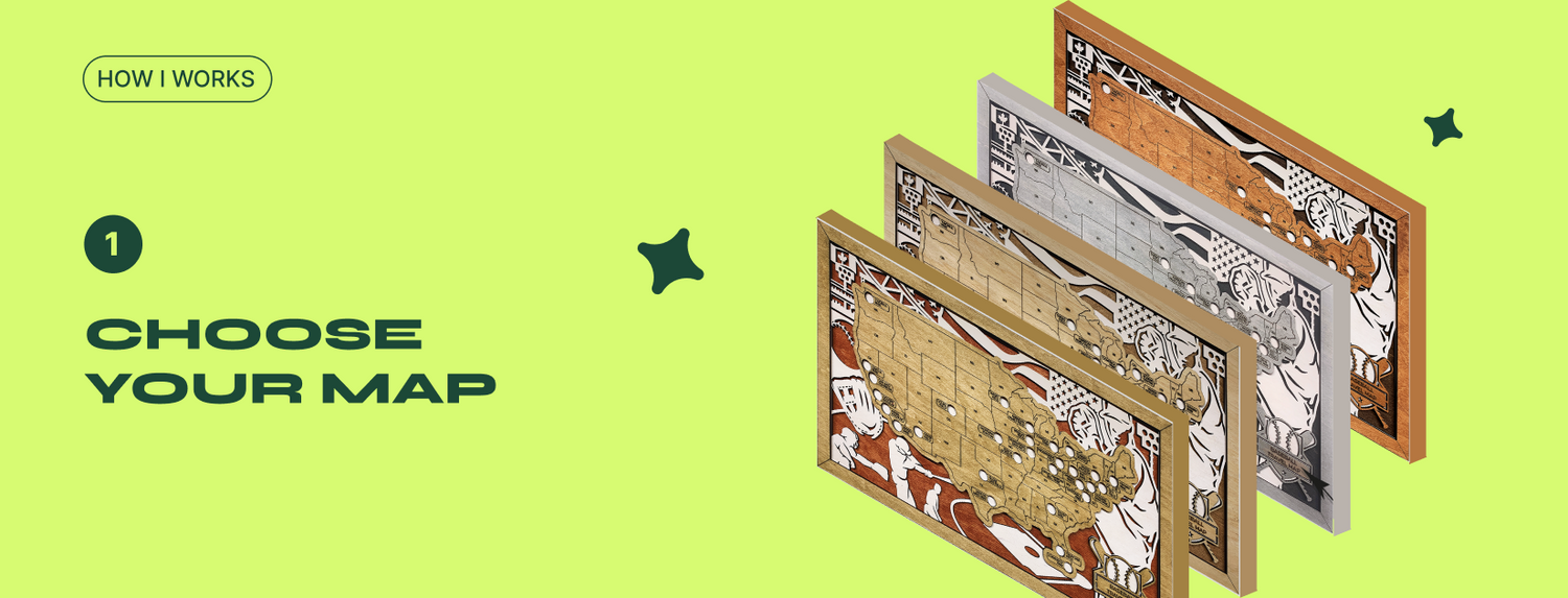 Wooden Map Store – Unique Wall Wooden Maps & Travel Decor