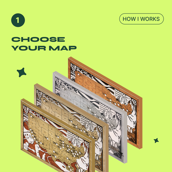 Wooden Map Store – Unique Wall Wooden Maps & Travel Decor
